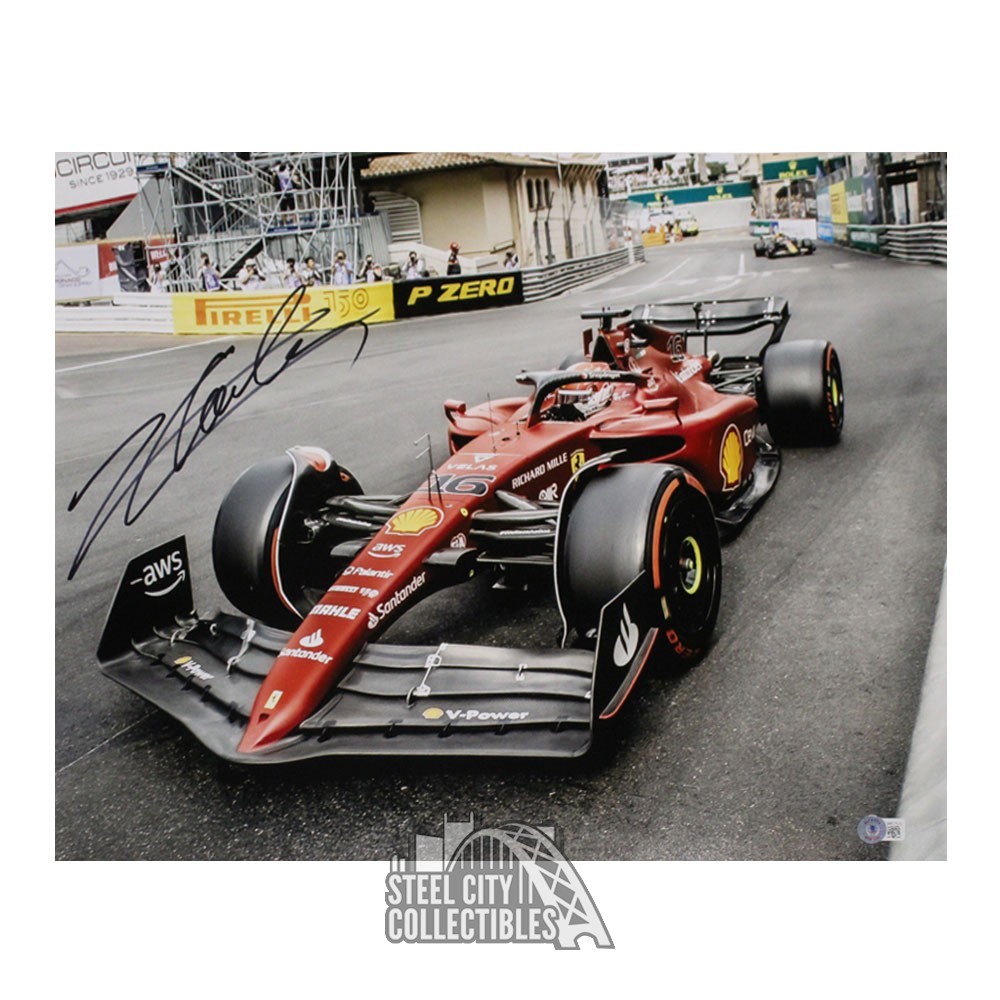 Charles Leclerc Autographed Racing 16x20 Street Race Racing Photo - BAS ...