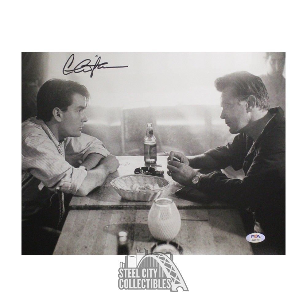 Charlie Sheen Autographed Wall Street 11x14 Photo - PSA | Steel City Collectibles