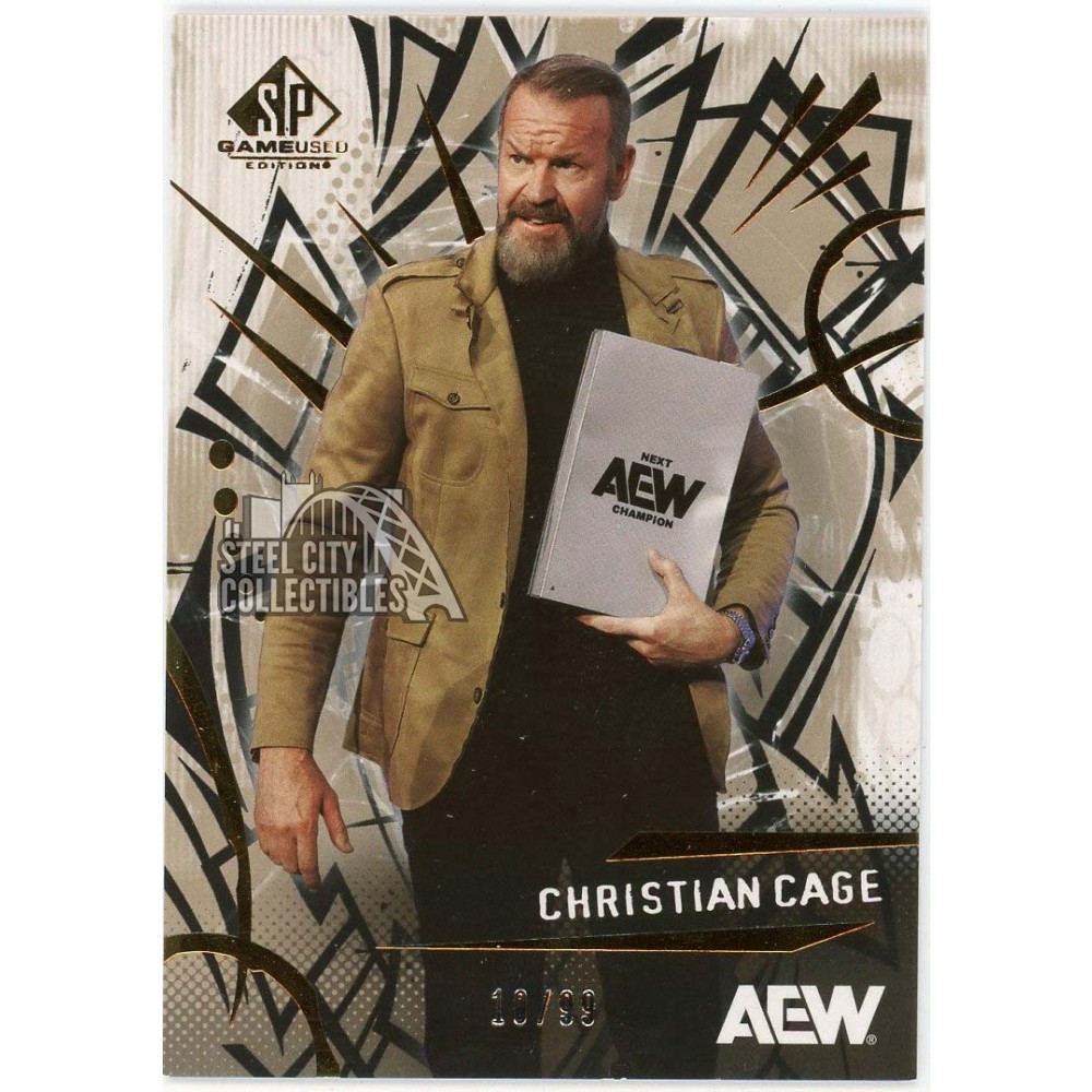 Christian Cage 2025 Upper Deck AEW SP Game Used Gold Card #6 10/99 ...