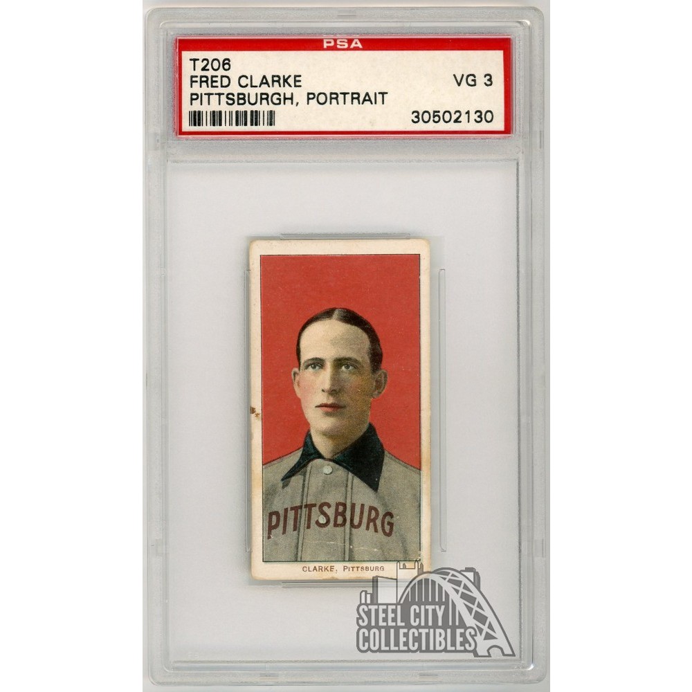 Fred Clarke 1909-11 T206 Piedmont 150 Portrait Card PSA 3 VG | Steel ...