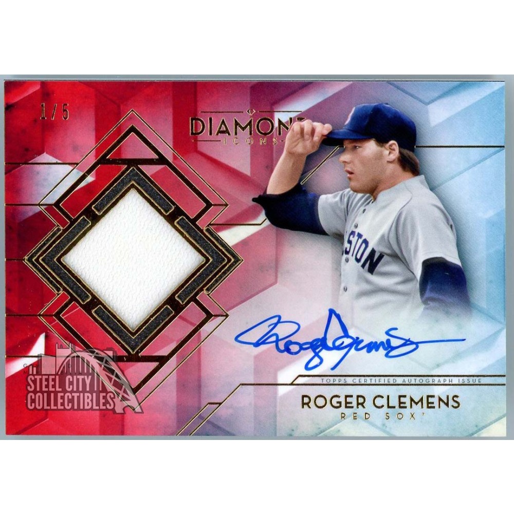 Roger Clemens 2020 Topps Diamond Icons Red Jersey Autograph Card #SPA ...