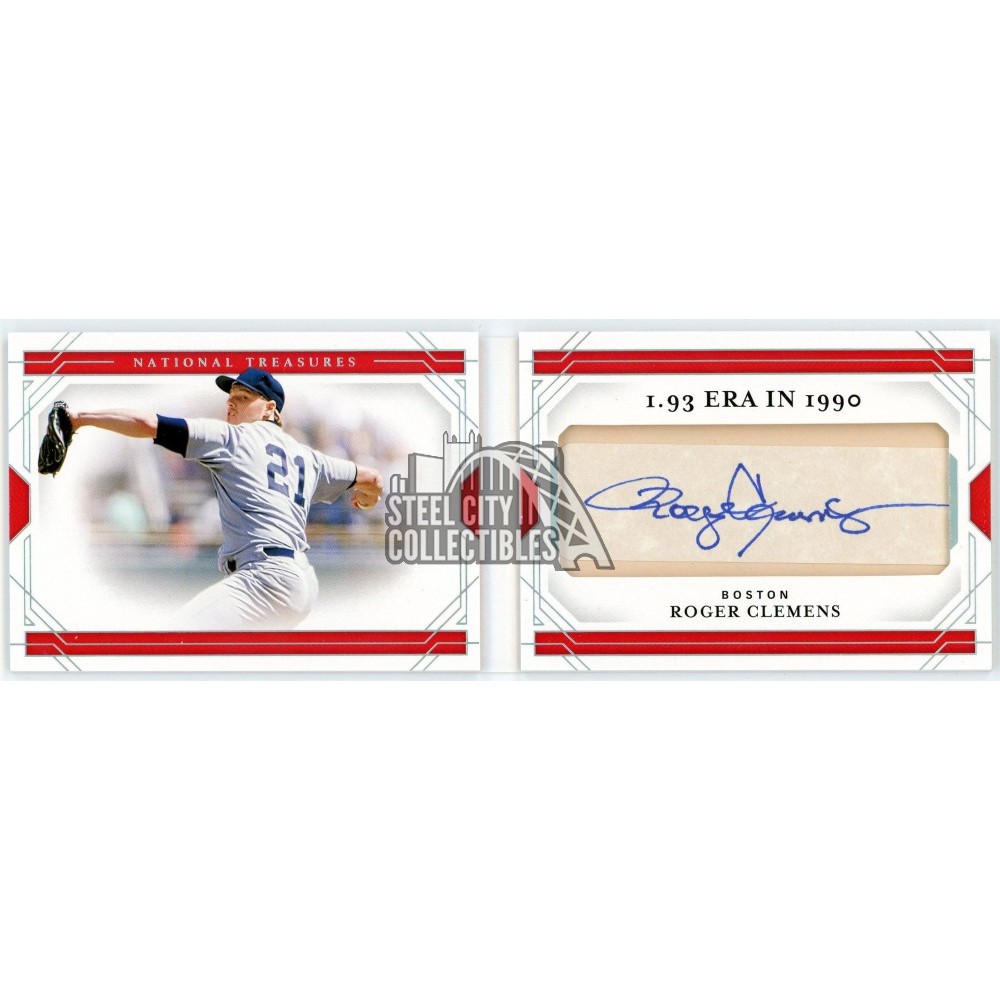 Roger Clemens 2020 Panini National Treasures Cut Signature Autograph ...