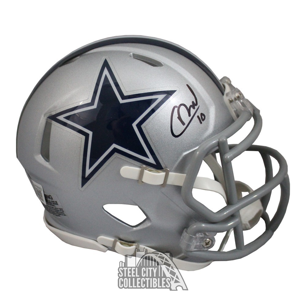 Cooper Rush Autographed Dallas Speed Mini Football Helmet - BAS | Steel ...