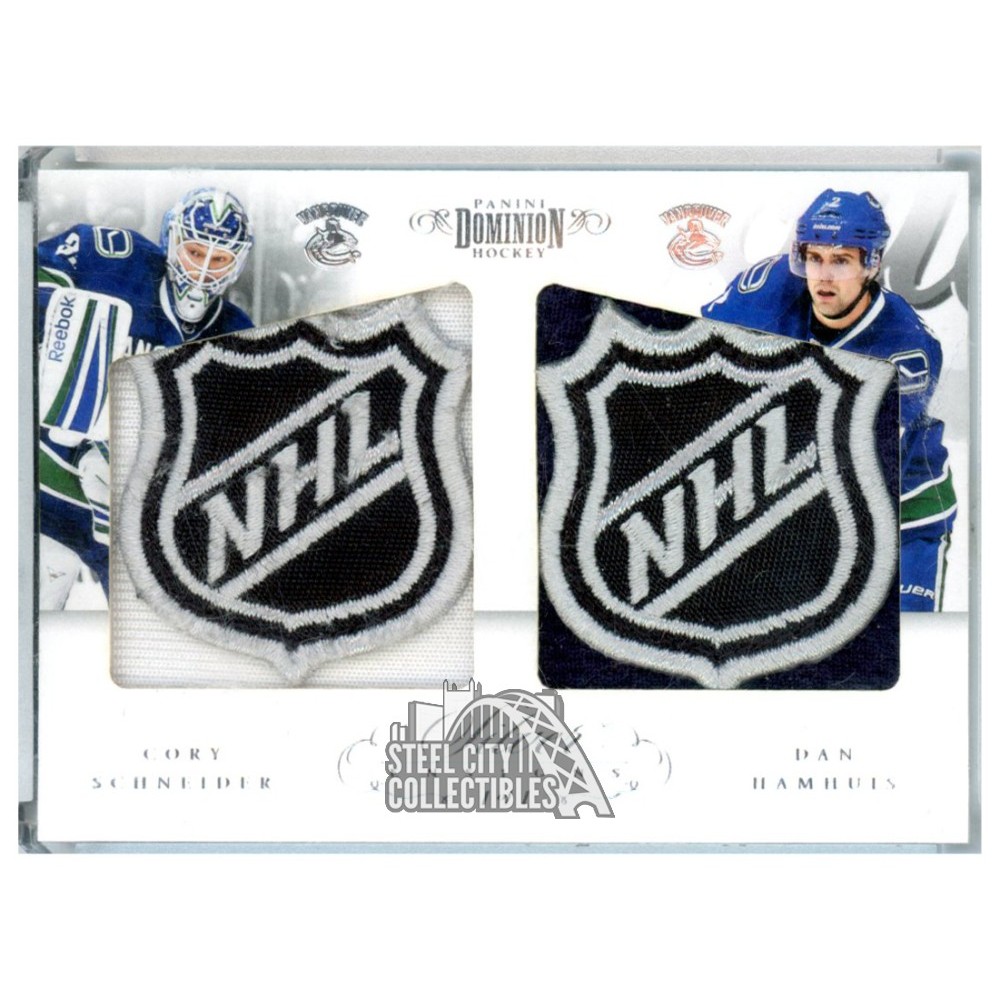 Cory Schneider / Dan Hamhuis 2012 Panini Dominion Silver Ensigns Dual ...