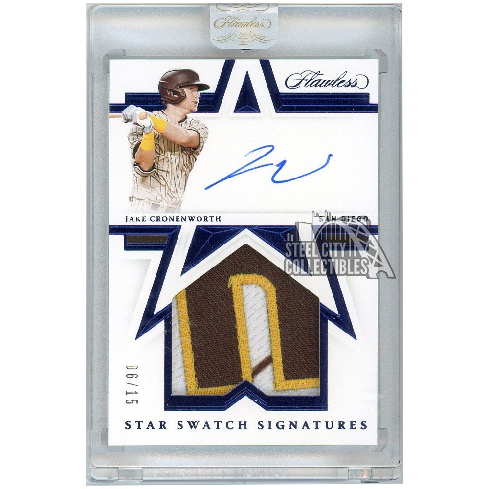 Jake Cronenworth 2021 Panini Flawless Star Swatch Rookie Patch ...