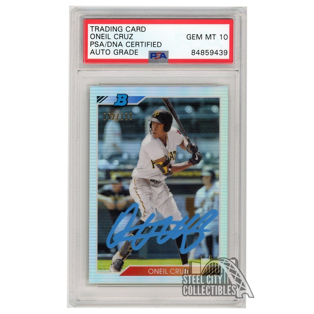 Oneil Cruz 2020 Bowman Heritage Refractor Autograph Card /199 #92CP-OC ...