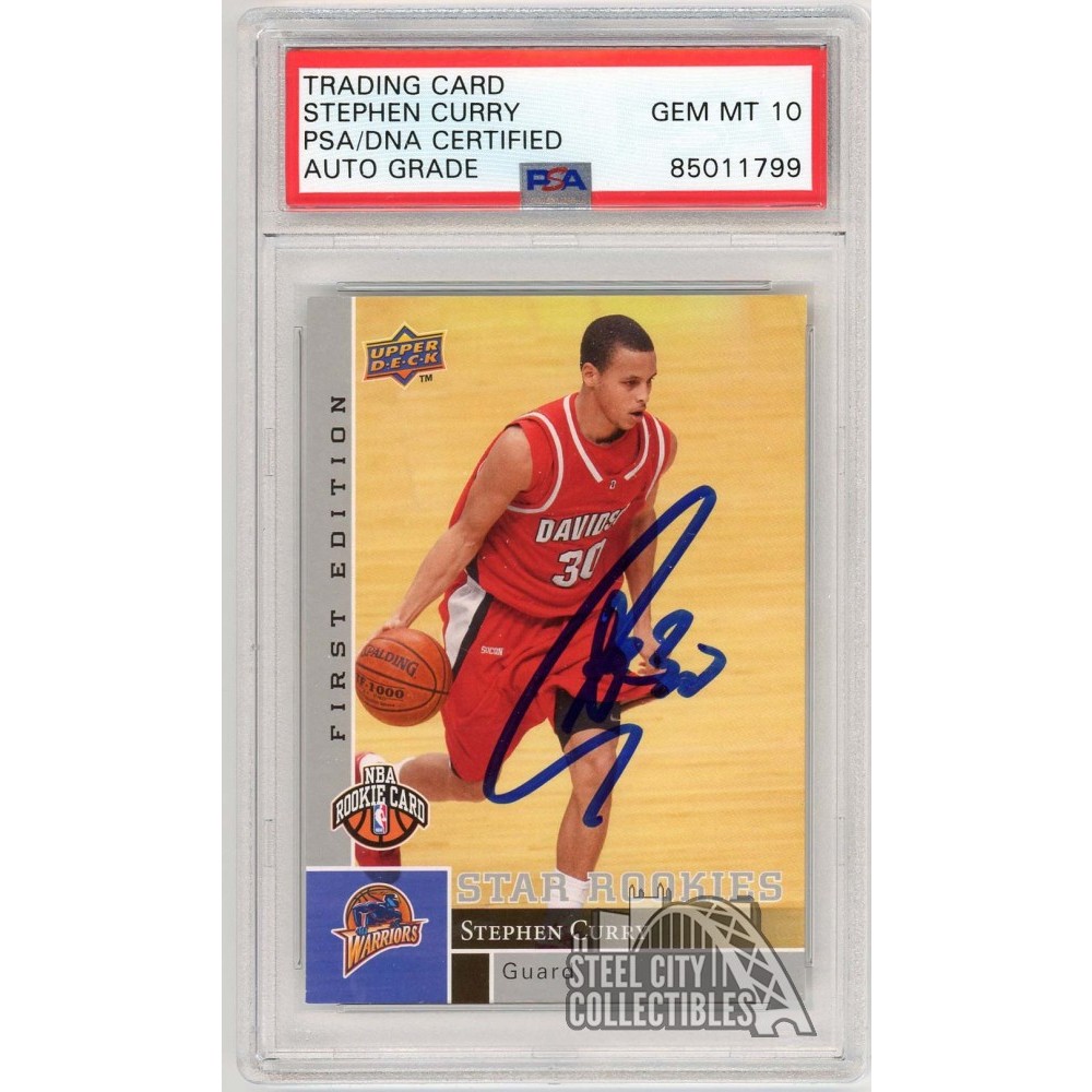 Stephen Curry 2009-10 Upper Deck First Edition Autograph Rookie Card ...