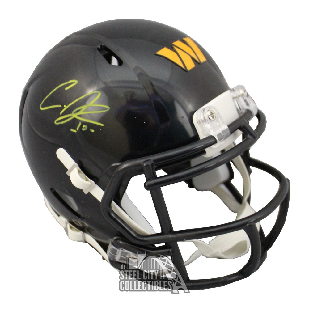 Curtis Samuel Autographed Washington Black Alt Mini Football Helmet ...
