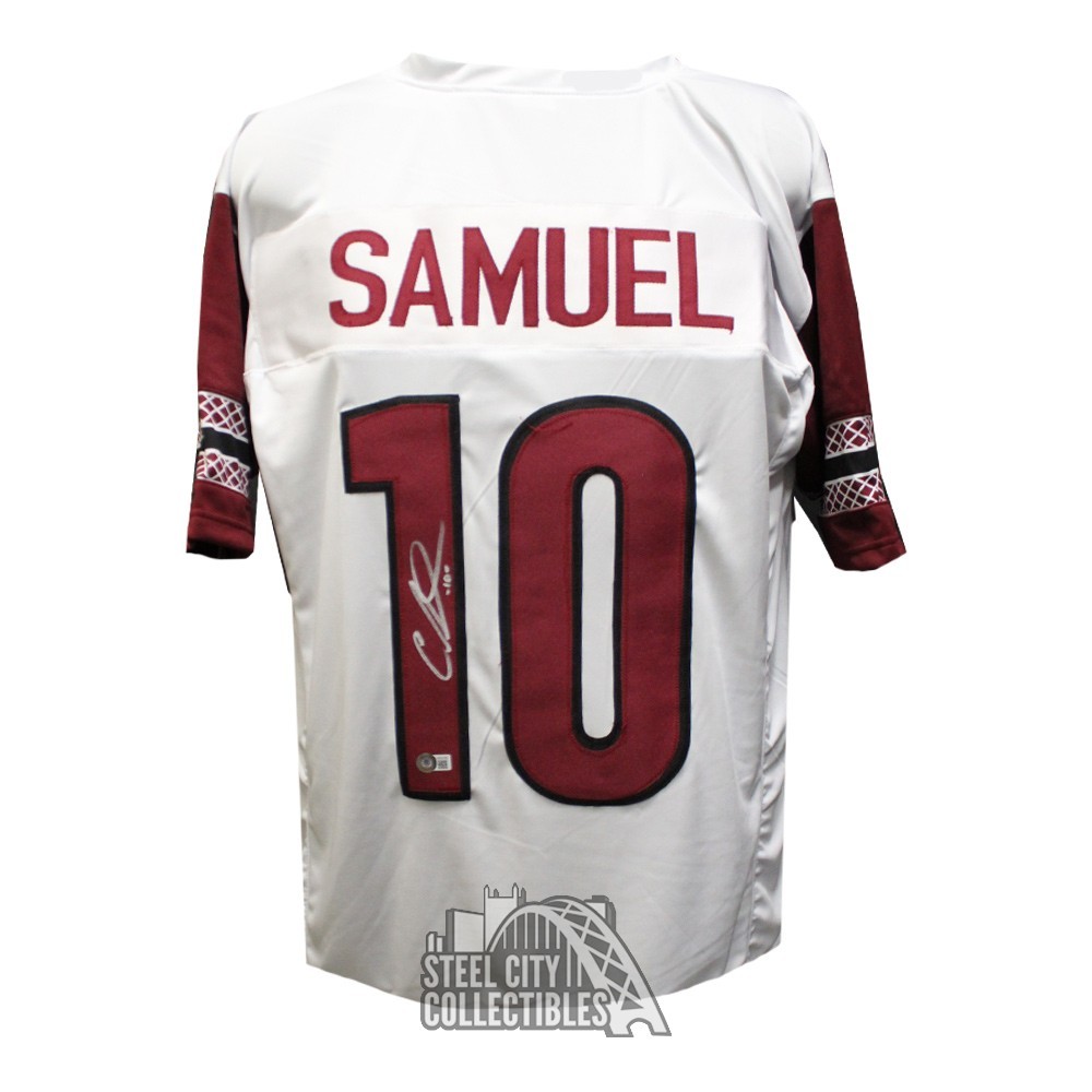 Curtis Samuel Autographed Washington White Football Jersey - BAS ...