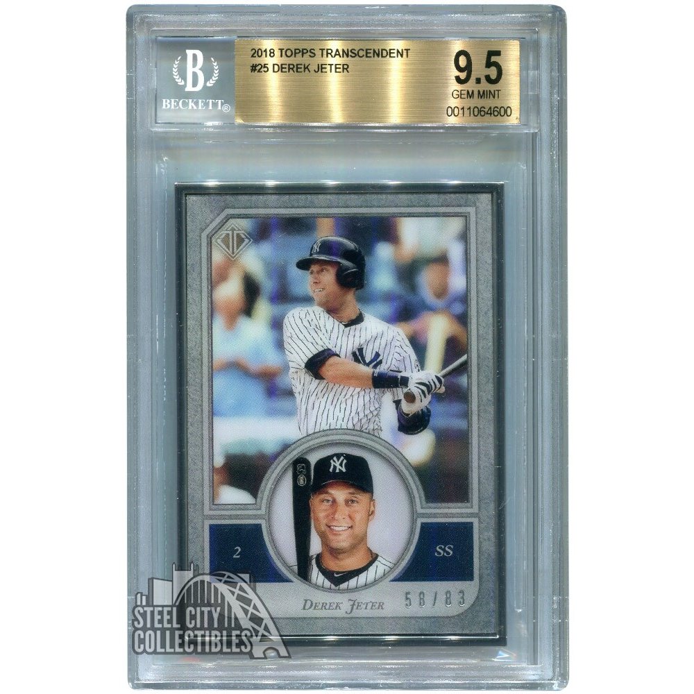 Derek Jeter 2018 Topps Transcendent Baseball Icons Card 58/83 - BGS 9.5 ...