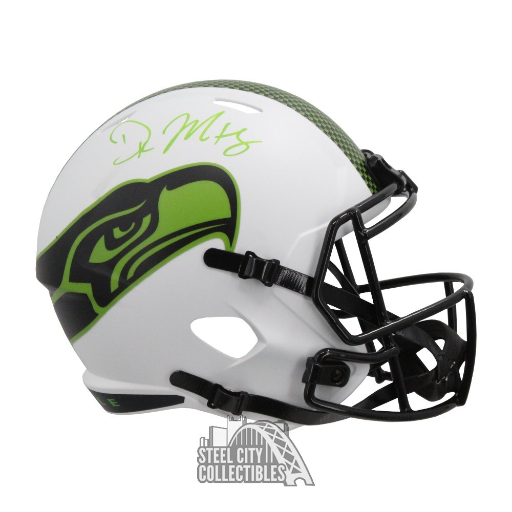 DK Metcalf Autographed Seattle Lunar Eclipse Replica Full Size Helmets ...