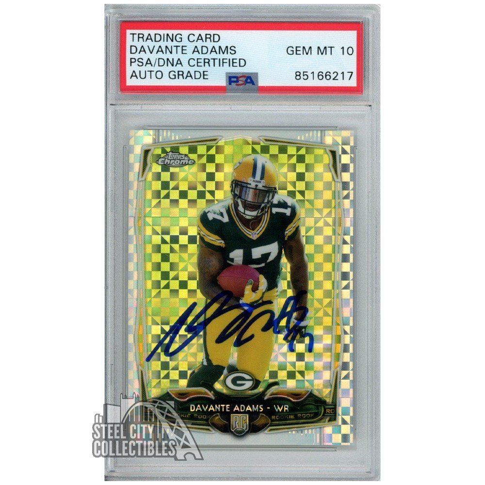 Davante Adams 2014 Topps Chrome X-Fractor Autograph Rookie Card #114 ...