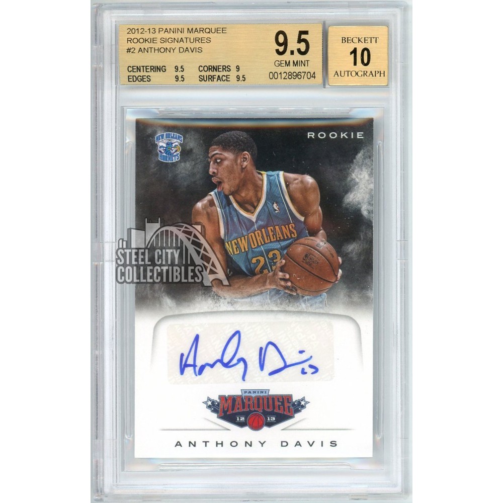 Anthony Davis 2012-13 Panini Marquee Rookie Autograph Card #2 BGS 9.5 ...