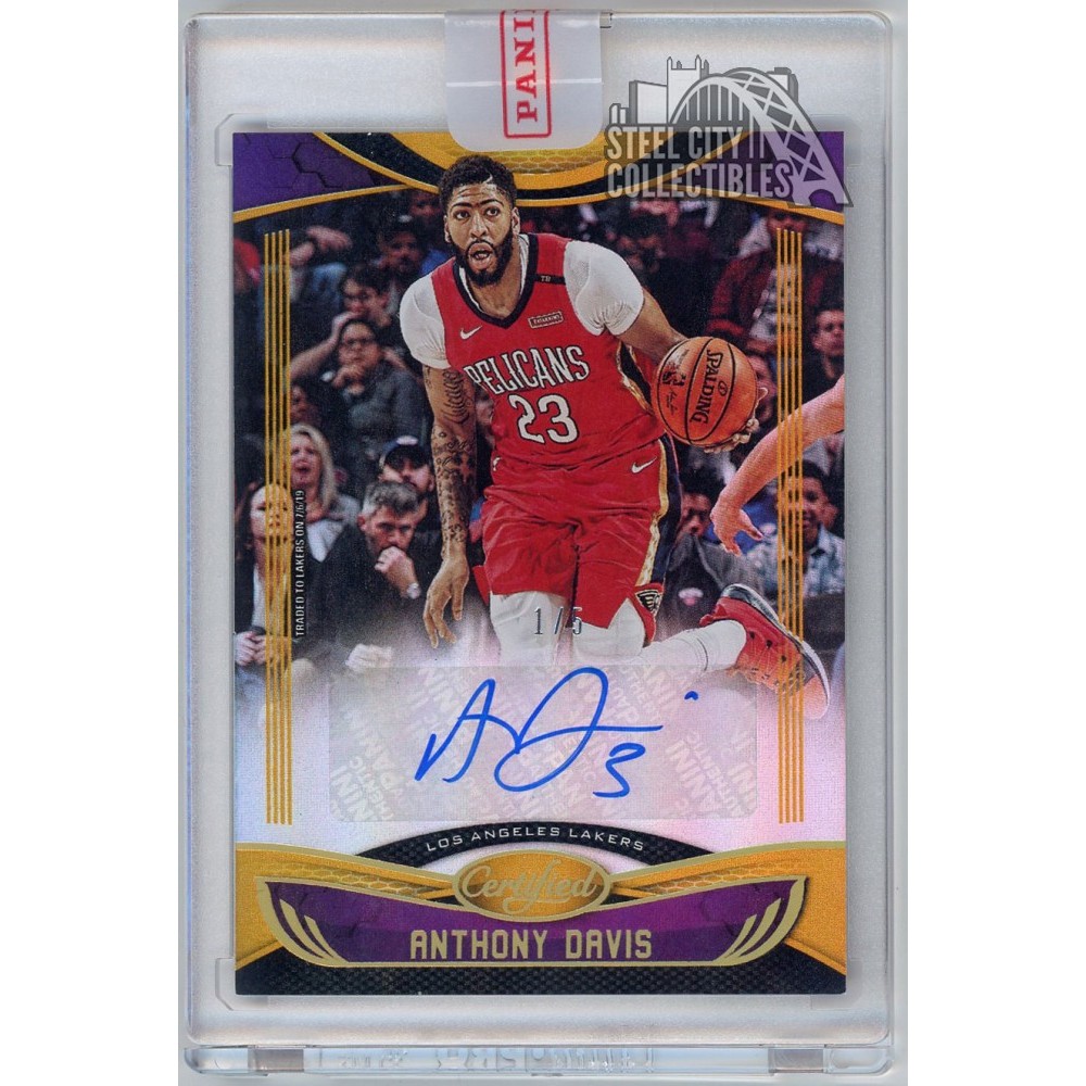 Anthony Davis 2019-20 Panini Certified Autograph Card #CS-ADV 1/5 ...
