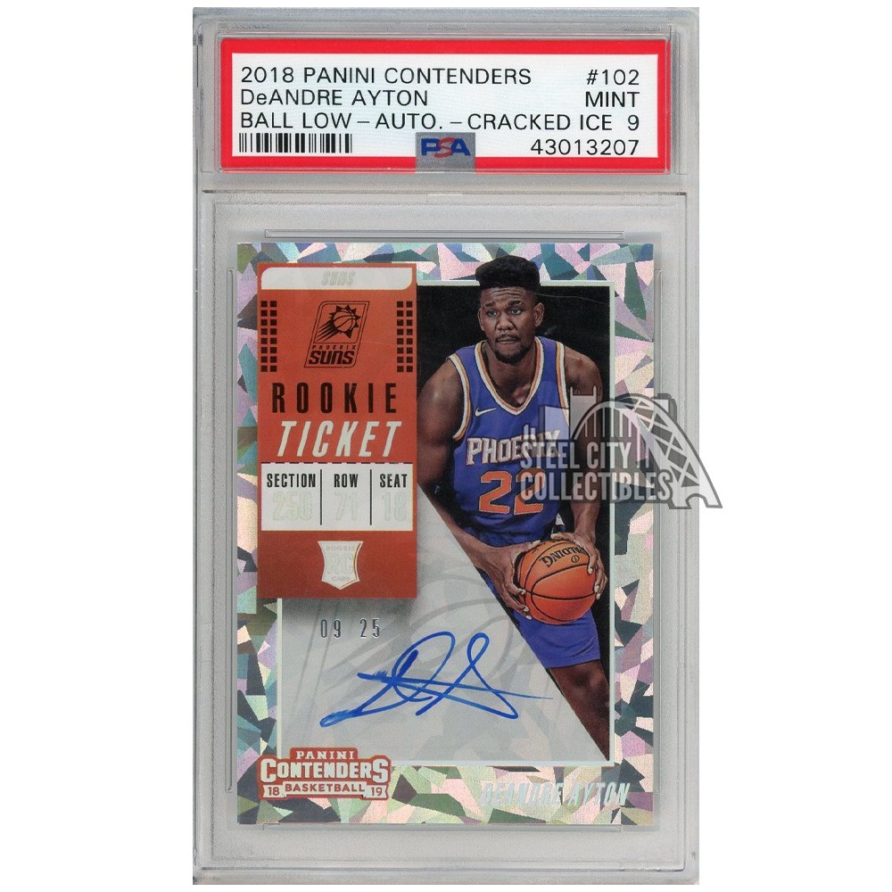 DeAndre Ayton 2018-19 Panini Contenders Rookie Cracked Ice Autograph ...