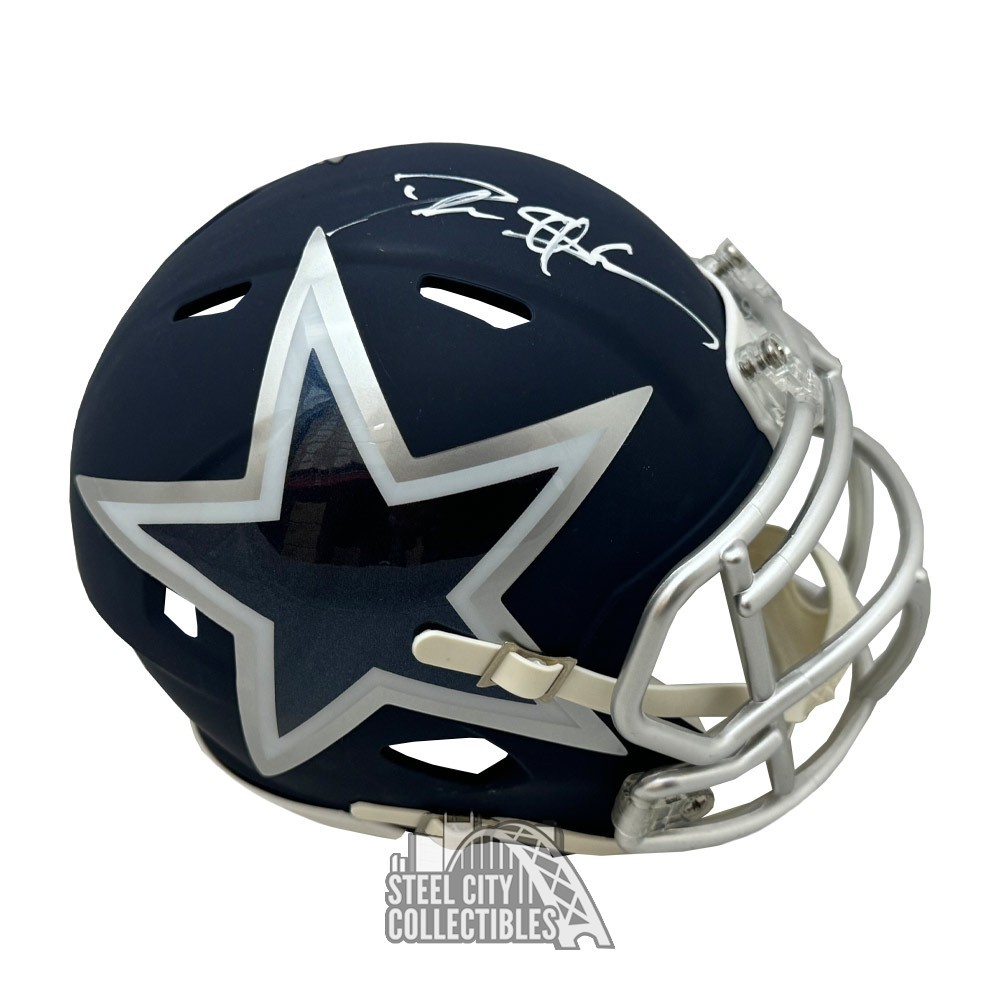 Deion Sanders Autographed Dallas AMP Mini Football Helmet - BAS | Steel ...