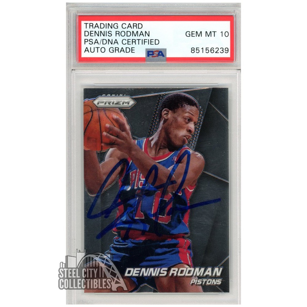 Dennis Rodman 2014-15 Panini Prizm Autograph Card #237 PSA/DNA 10 ...