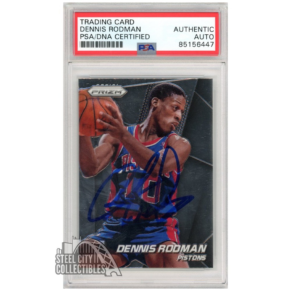 Dennis Rodman 2014-15 Panini Prizm Autograph Card #237 PSA/DNA | Steel ...