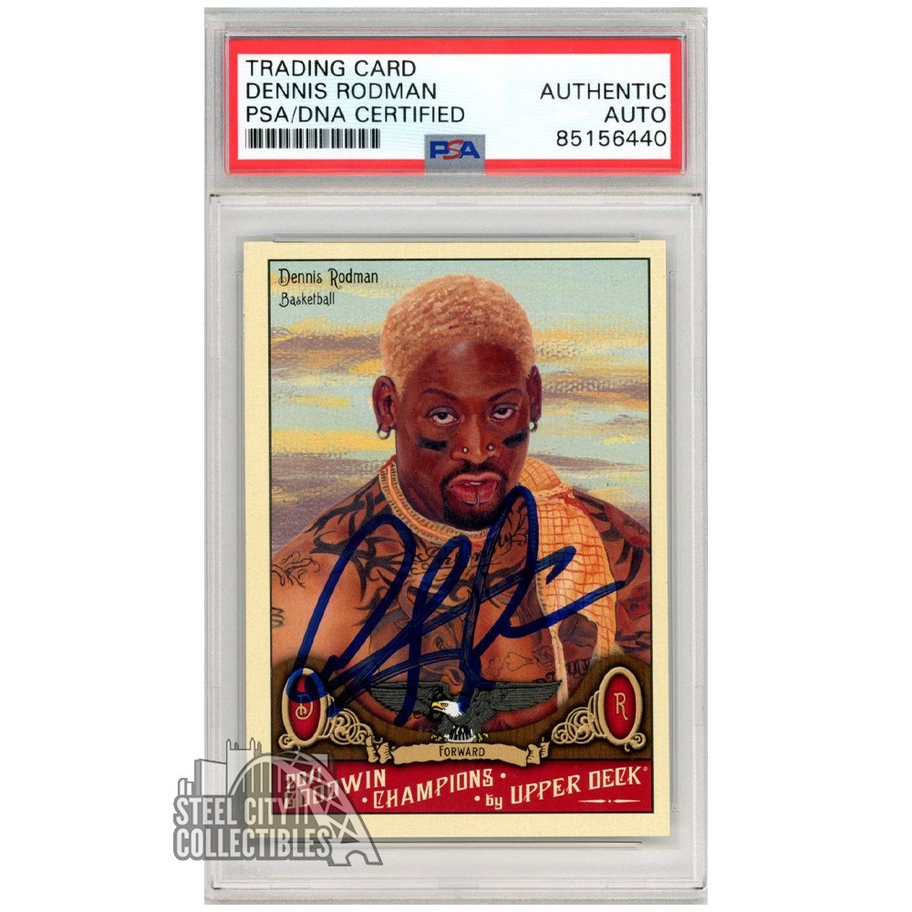 Dennis Rodman 2011 Upper Deck Goodwin Champions Autograph Card #54 PSA ...