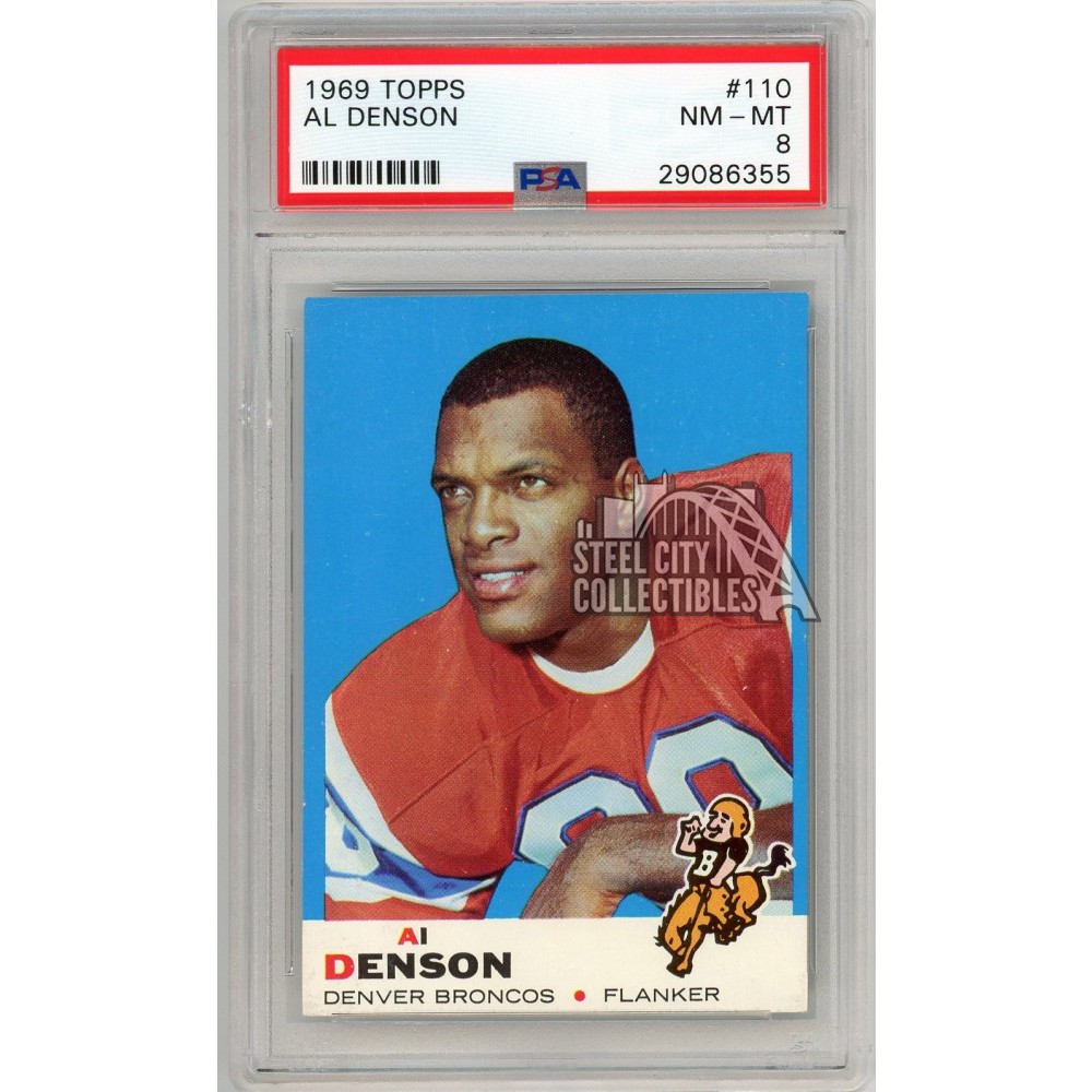 Al Denson 1969 Topps Football Card #110 PSA 8 | Steel City Collectibles