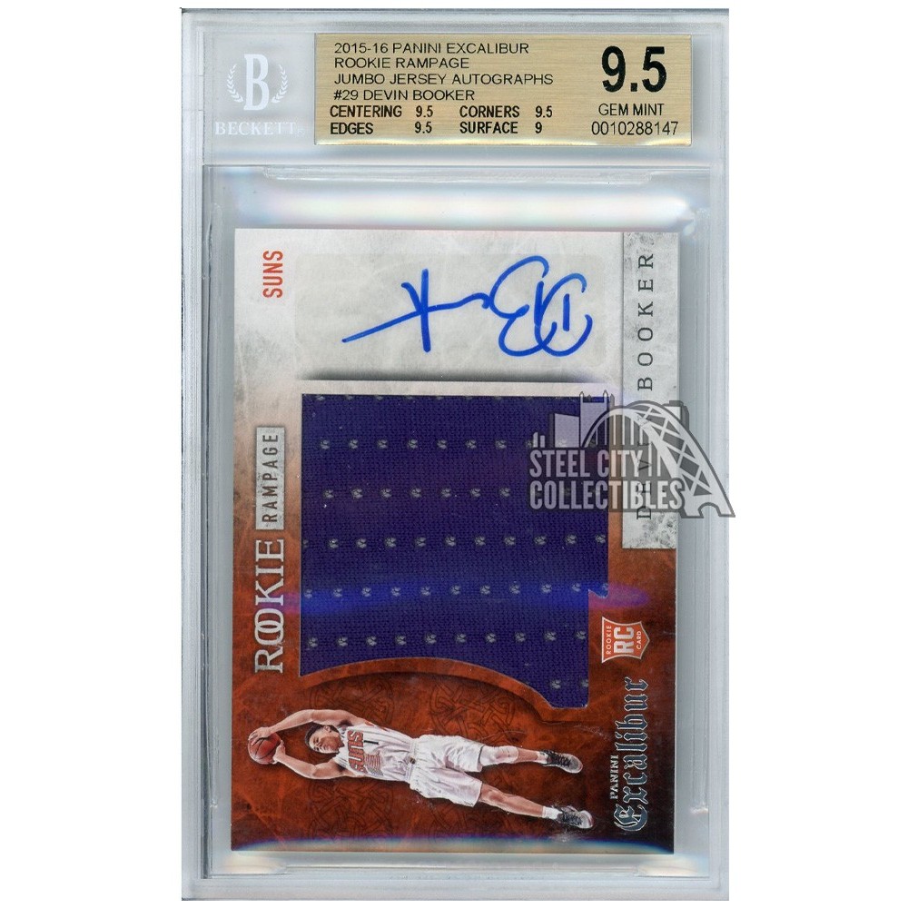 Devin Booker 2015-16 Panini Excalibur Autograph Rookie Jersey Card #RR ...