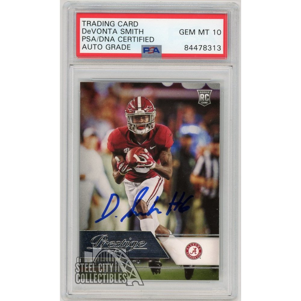 DeVonta Smith 2021 Panini Chronicles Prestige Draft Picks Auto Rookie ...