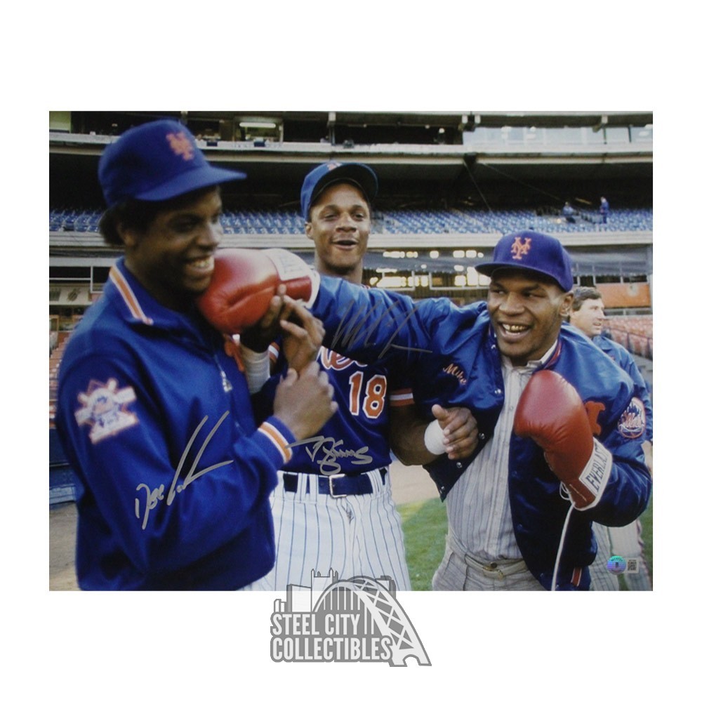 Mike Tyson, Dwight Gooden, Darryl Strawberry Autographed 16x20 Photo ...