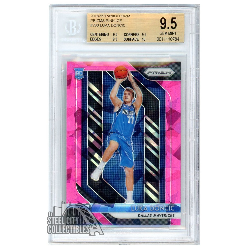 Luka Doncic 2018-19 Panini Prizm Pink Ice Rookie Card #280 BGS 9.5 Gem ...