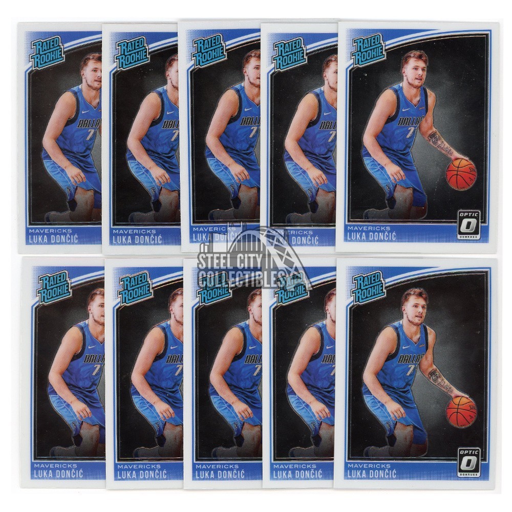 Luka Doncic 2018-19 Panini Donruss Optic Rated Rookie Card #177 10 ...