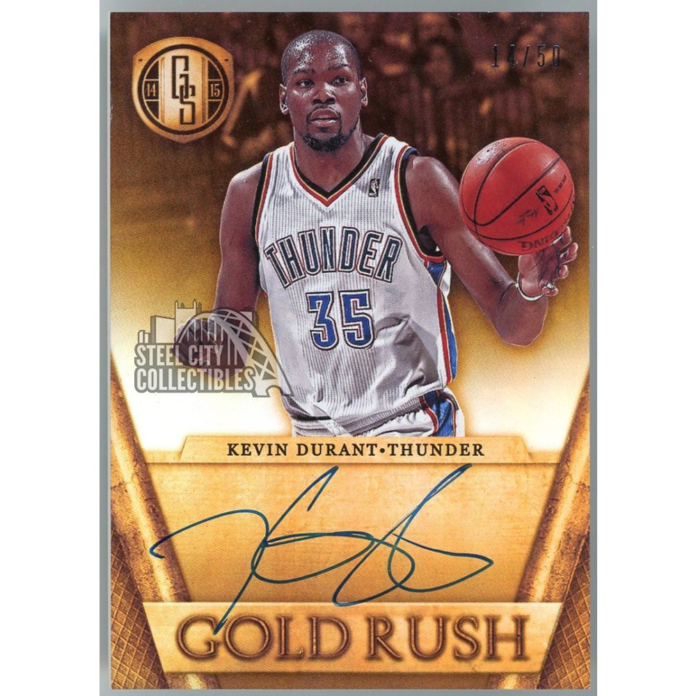 Kevin Durant 2014-15 Panini Gold Standard Gold Rush Autograph Card #14 ...