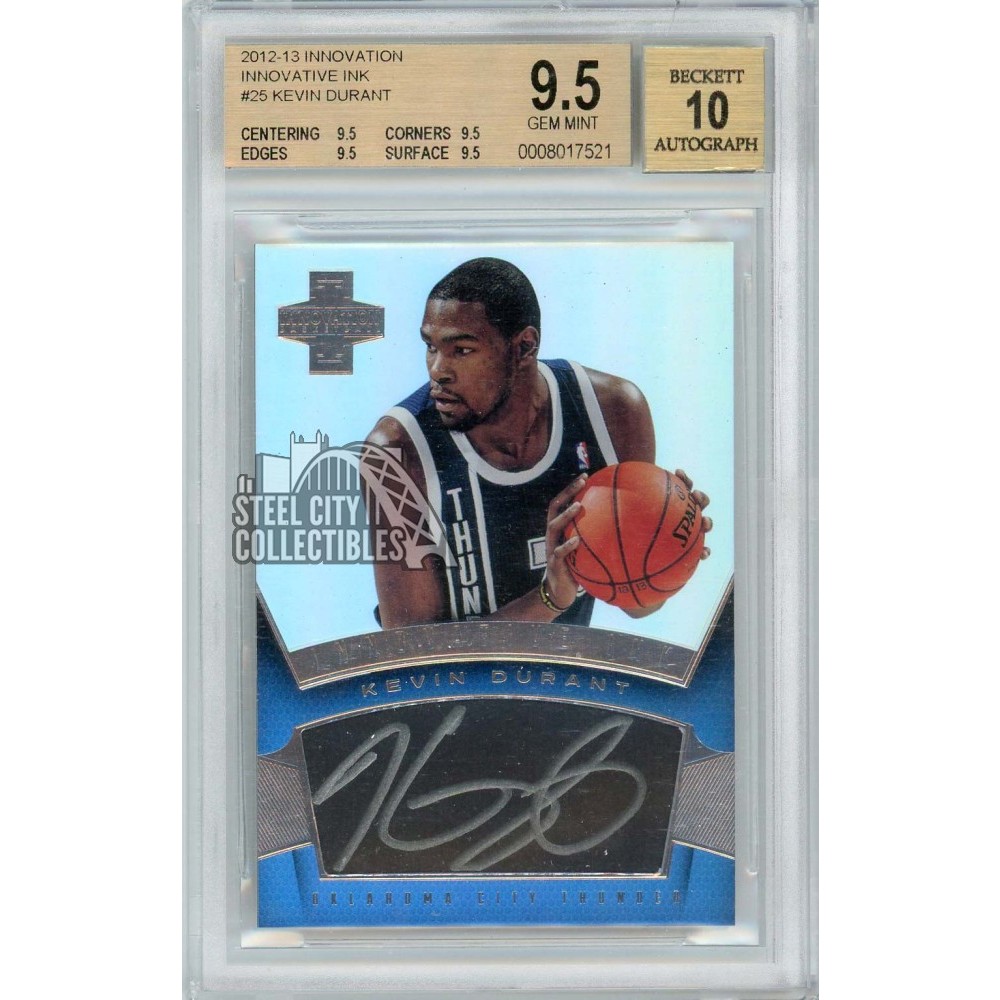 Kevin Durant 2012-13 Panini Innovation Innovative Ink Autograph Card ...