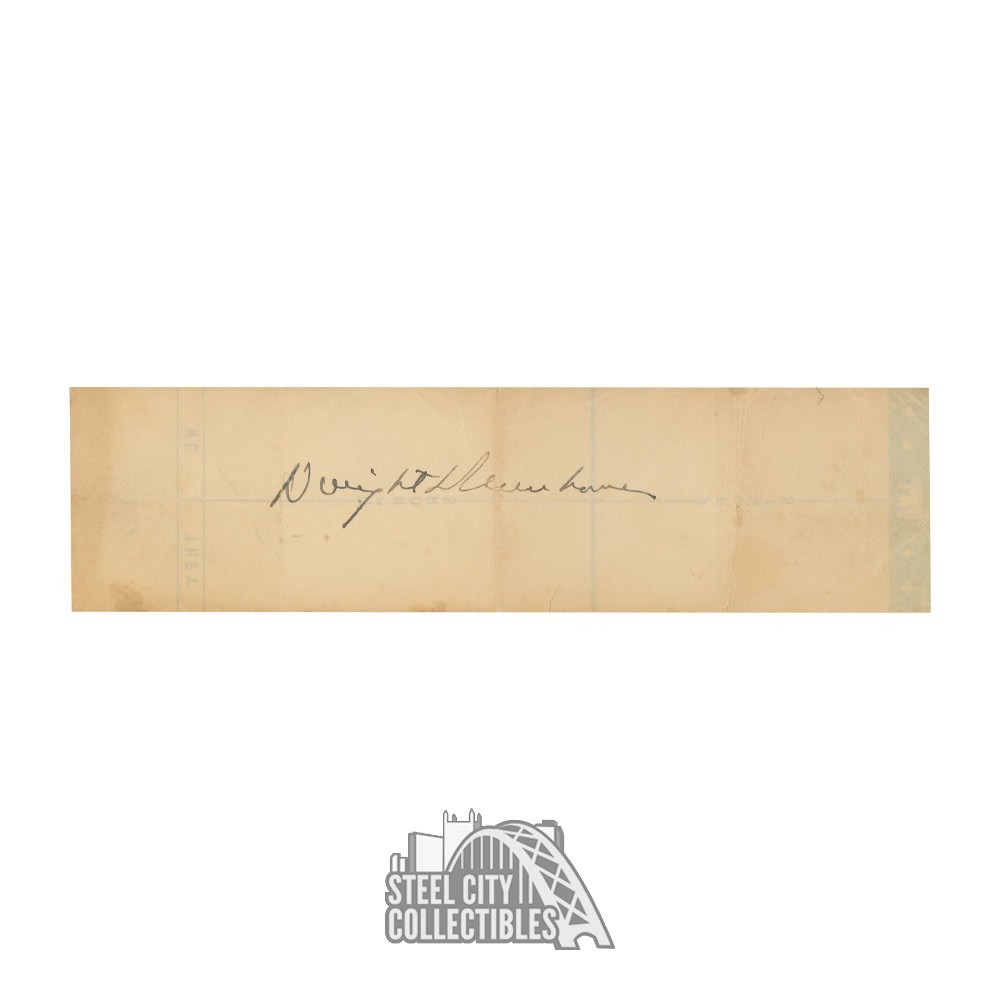Dwight D Eisenhower Autographed Cut - JSA LOA (Z54588) | Steel City ...