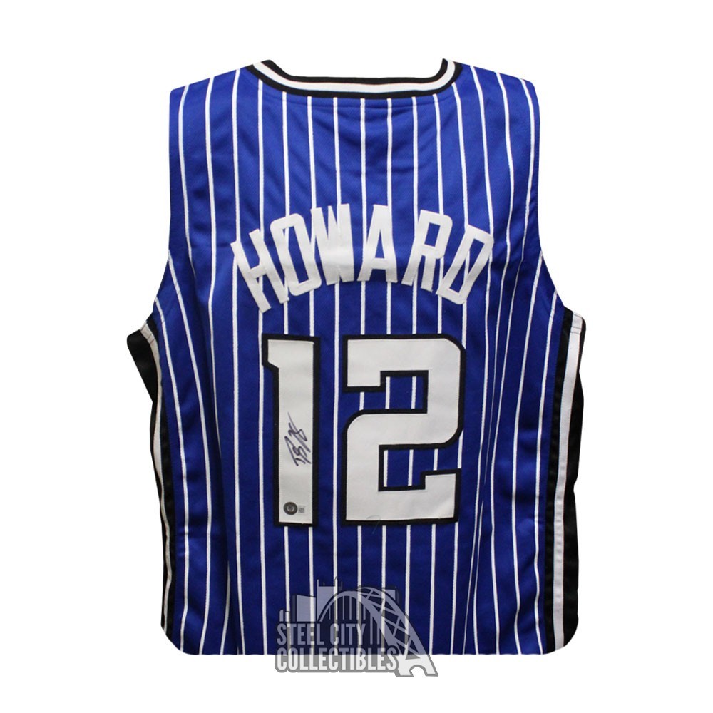 Dwight Howard Autographed Orlando Custom Blue Pinstripe Basketball ...
