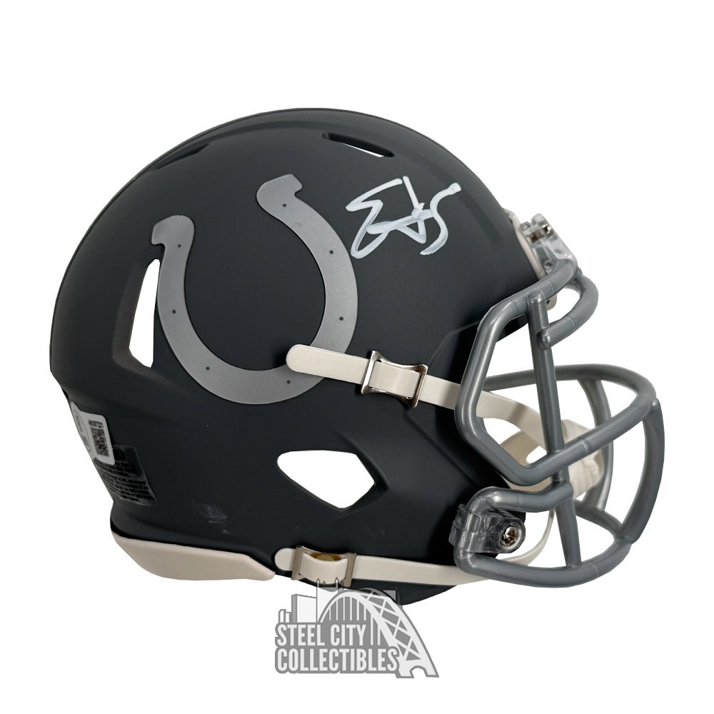 Edgerrin James Autographed Indianapolis Colts Slate Mini Football ...