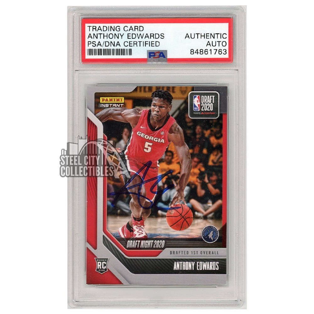 Anthony Edwards 2020-21 Panini Instant Draft Night Autograph Rookie ...