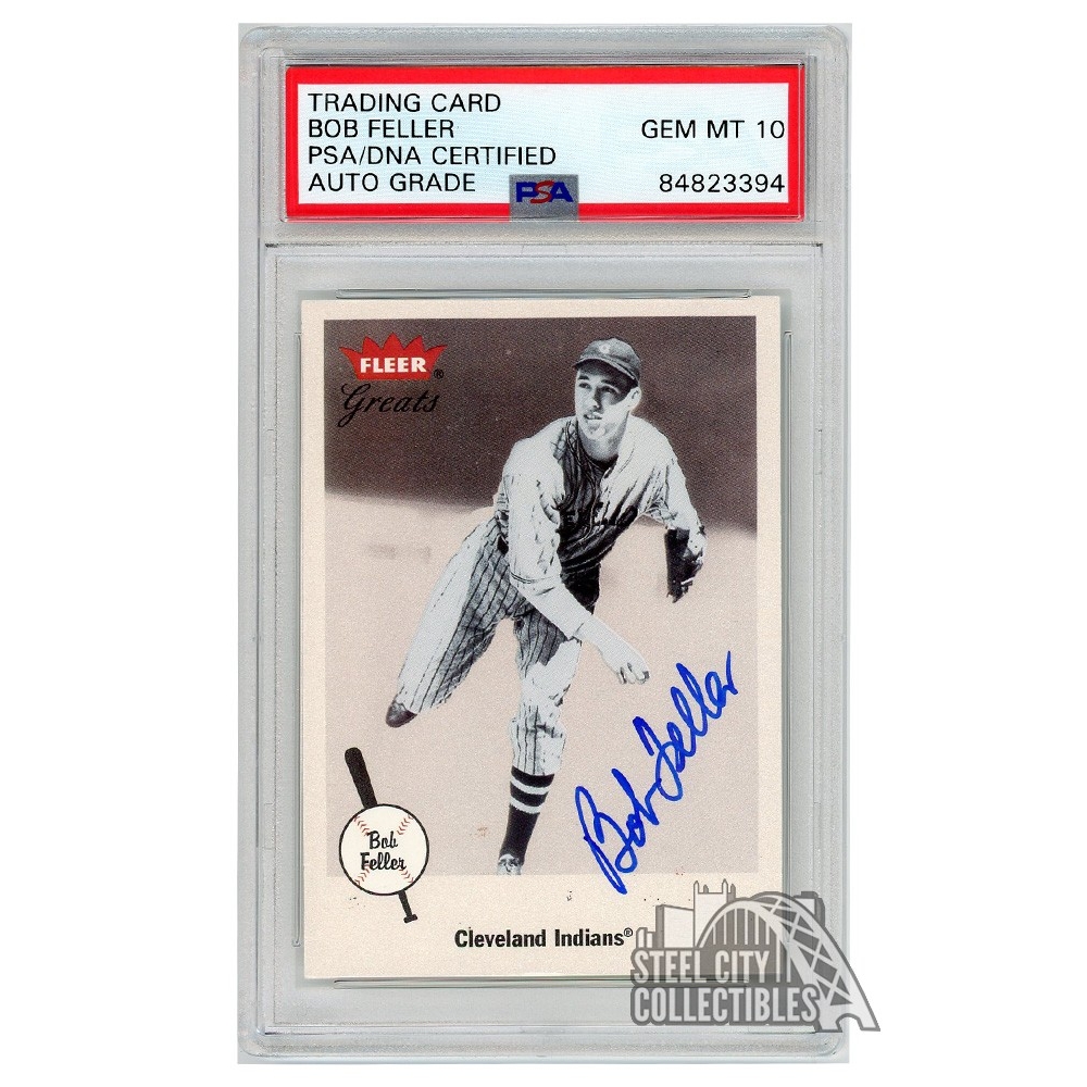 Bob Feller 2001 Fleer Greats Autograph Card #25 PSA/DNA 10 | Steel City ...