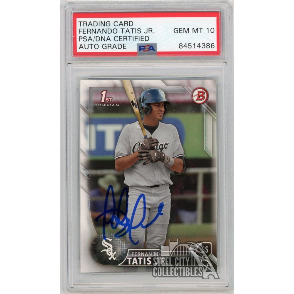 Fernando Tatis Jr 2016 Topps Bowman RC Autograph #BP17 - PSA/DNA 10 ...