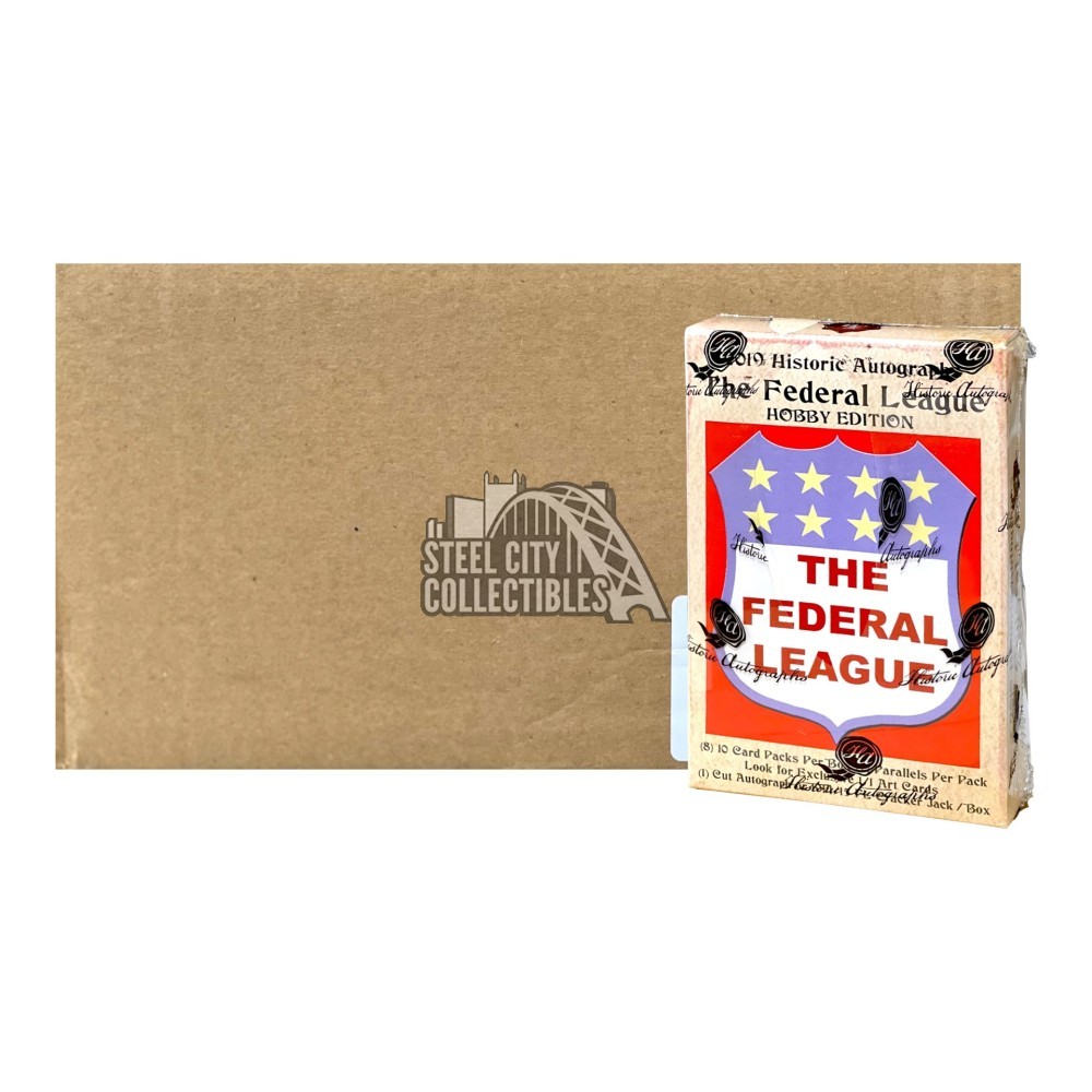 2019 Historic Autographs Federal League Baseball Premium 16-Box Case ...