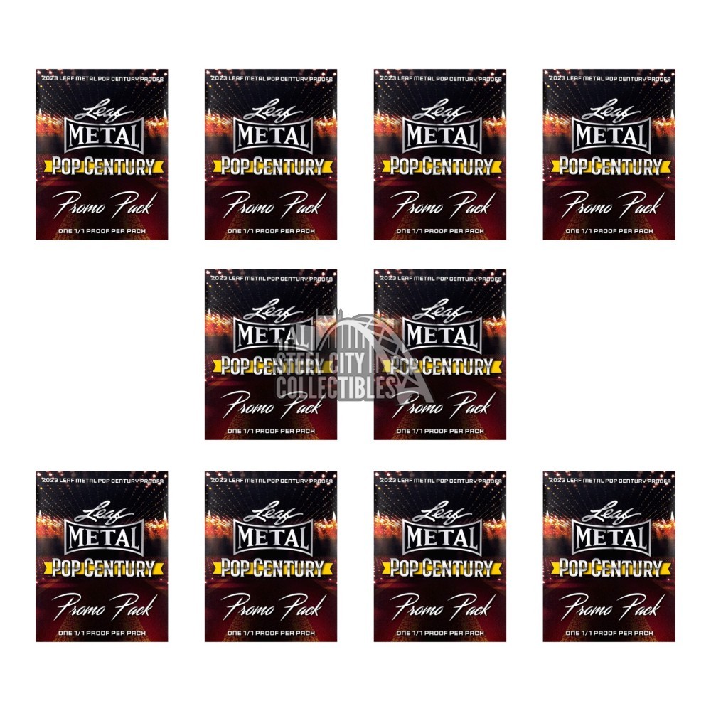 2023 Leaf Metal Pop Century 1/1 Pre-Production Proof 10-Pack Lot ...