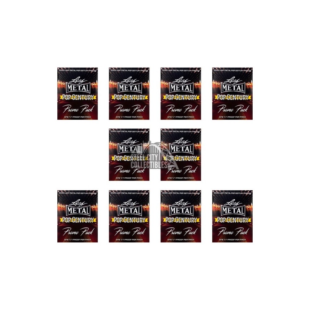 2023 Leaf Metal Pop Century 1/1 Pre-Production Proof 10-Pack Lot ...