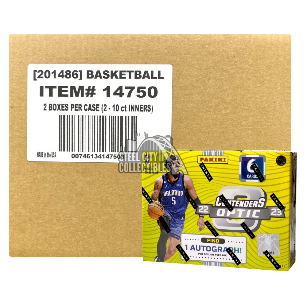 2022-23 Panini Contenders Optic Basketball Hobby 20-Box Case | Steel ...