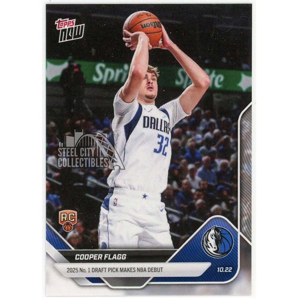 Cooper Flagg 2025-26 Topps Now Basketball Rookie Card #6 | Steel City ...