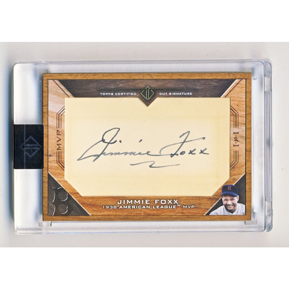 Jimmie Foxx 2017 Topps Transcendent Baseball MVP Cut Signature ...