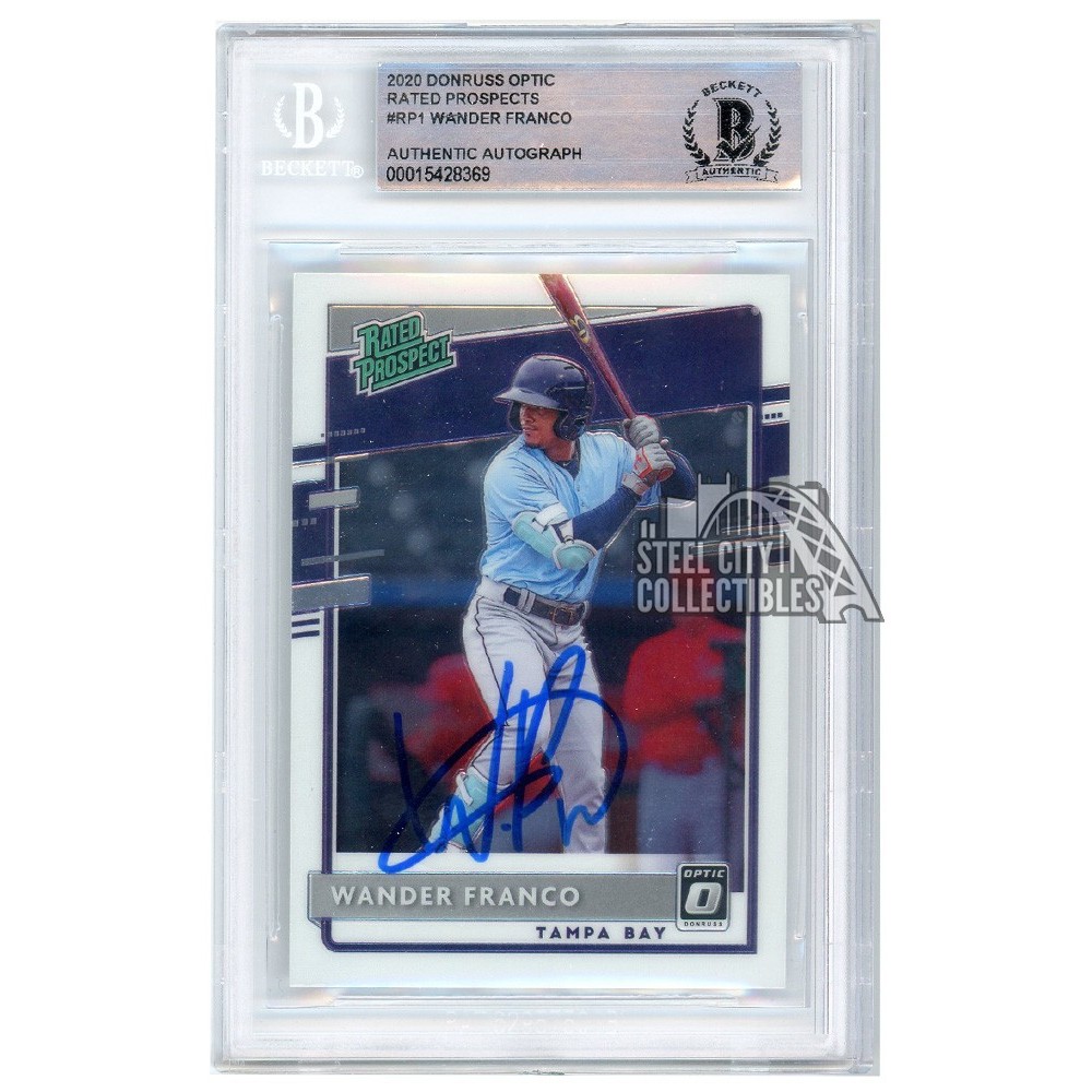 Wander Franco 2020 Panini Donruss Optic Rated Prospect Autograph Card # ...