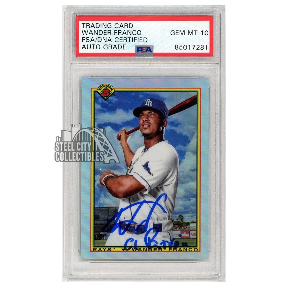 Wander Franco 2019 Bowman Chrome 1990 "El Patron" Autograph Card #90B ...