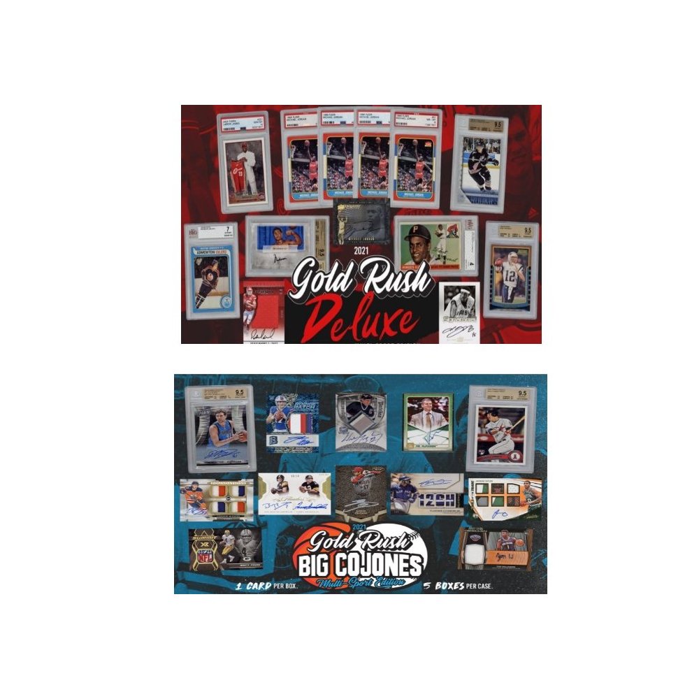 2021 Gold Rush Deluxe 3-Box Case & Gold Rush Big Cajones 5-Box Case Random 2-Hit Group Break #1 ...