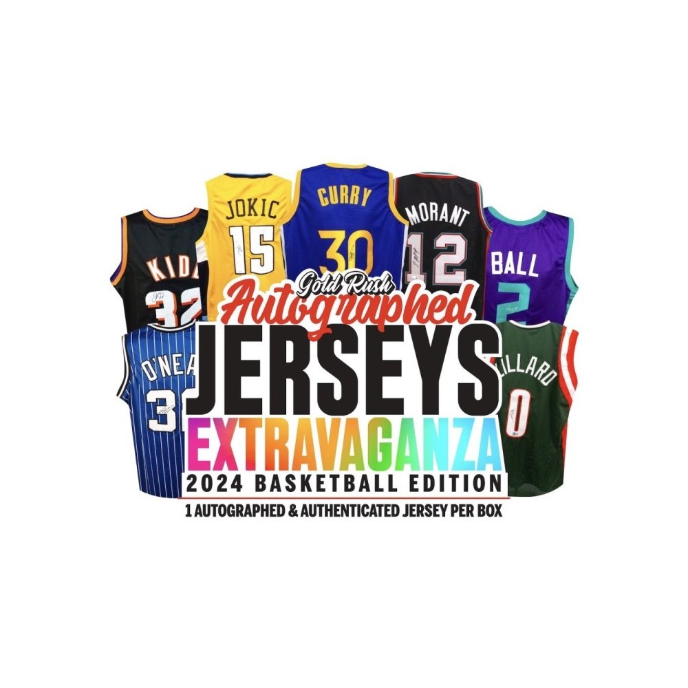 2024 Gold Rush Autographed Basketball Extravaganza Jersey 6-Box Case ...