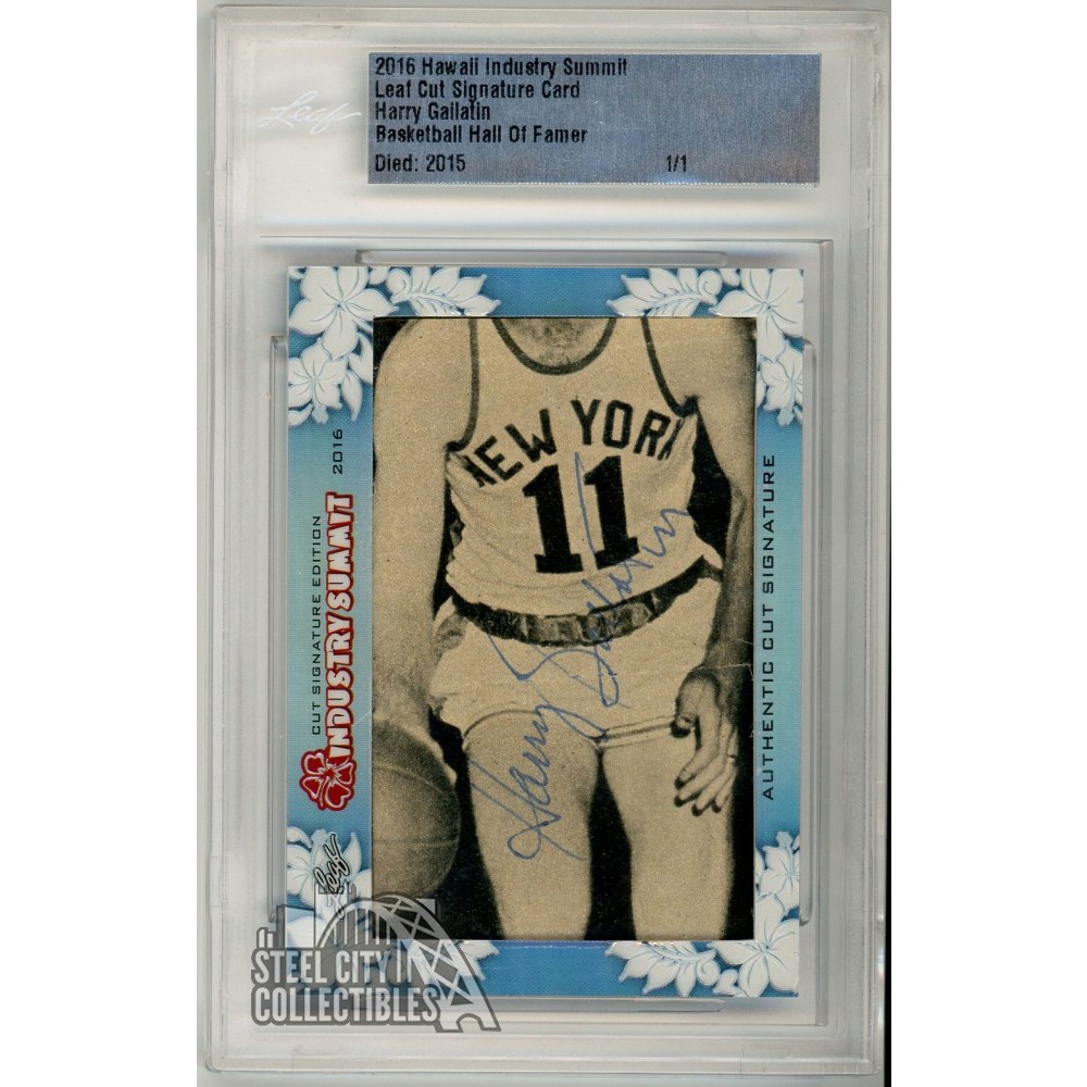 Harry Gallatin 2016 Leaf Hawaii Industry Summit Cut Signature Autograph ...