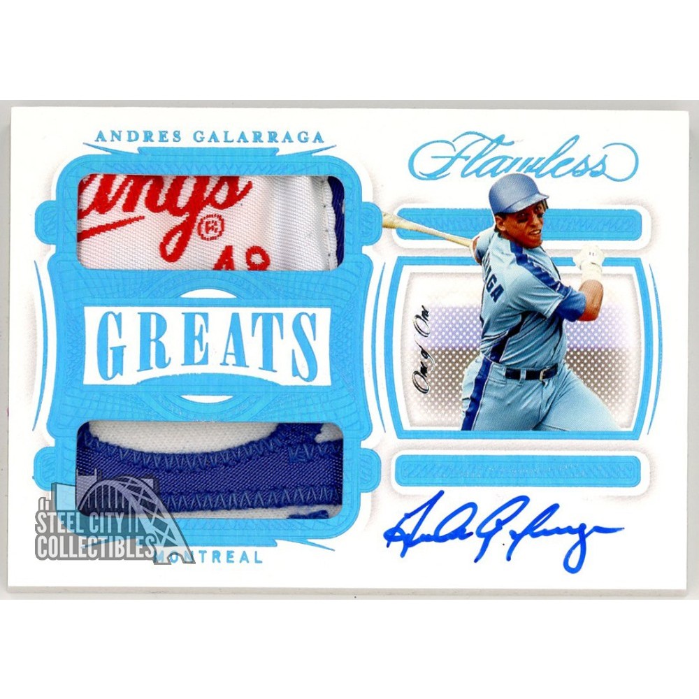 Andres Galarraga 2021 Panini Flawless Greats Platinum Patch Autograph ...