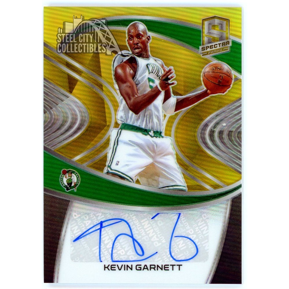 Kevin Garnett 2020-21 Panini Spectra Gold Prizm Autograph Card # SIG ...